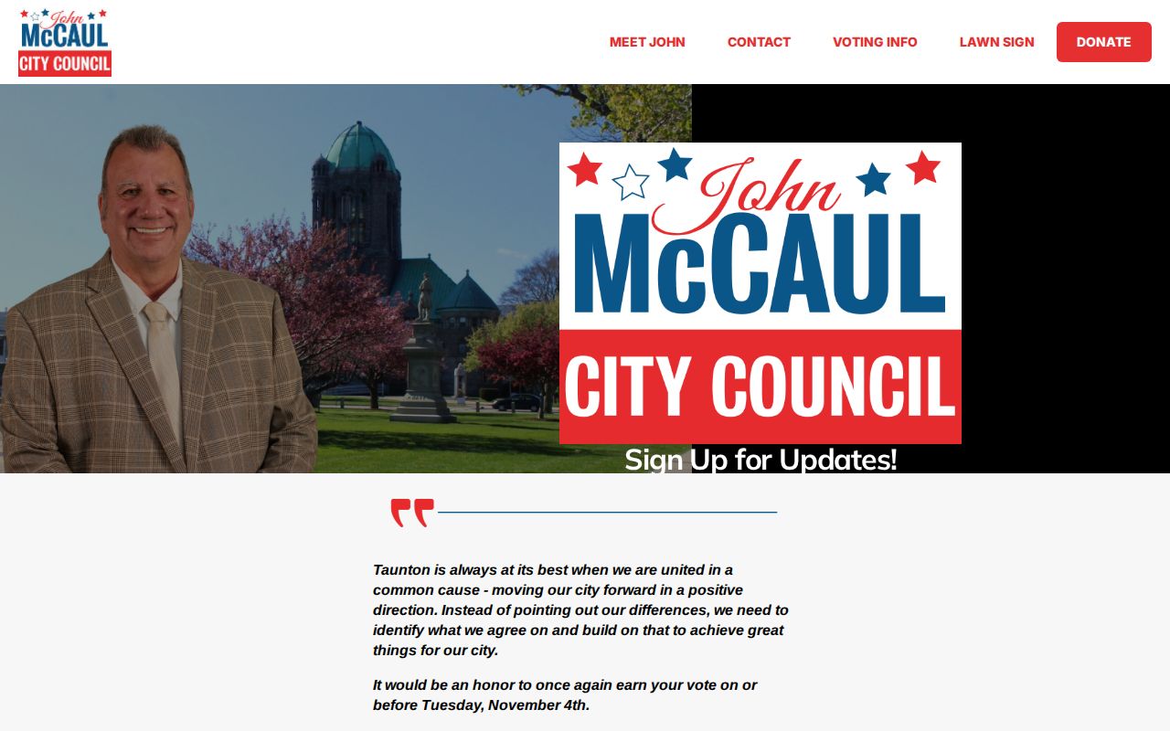 City Councilor John McCaul